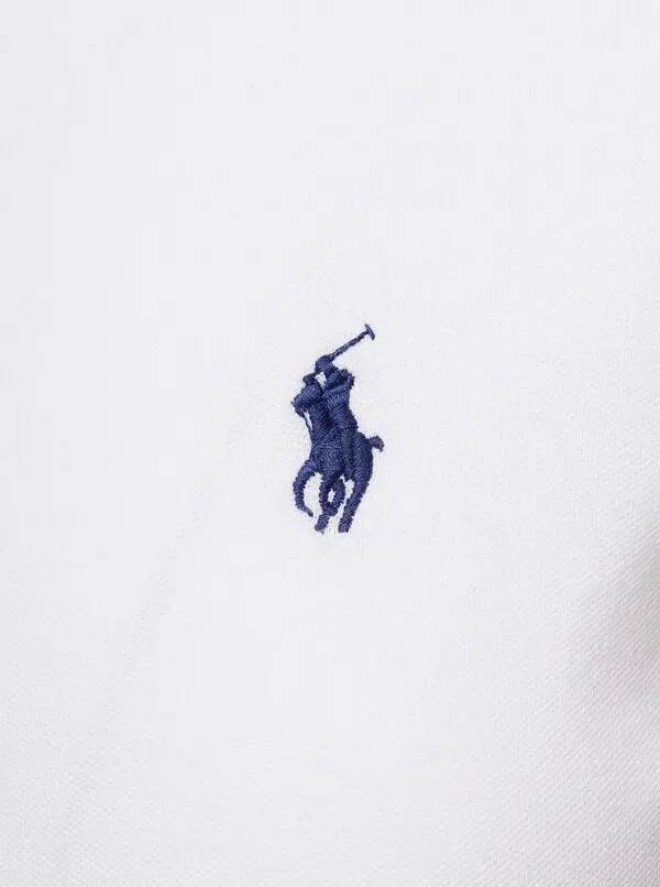 Polo Ralph Lauren Slim Fit Stretch Polo Shirt With Embroidered Logo - White