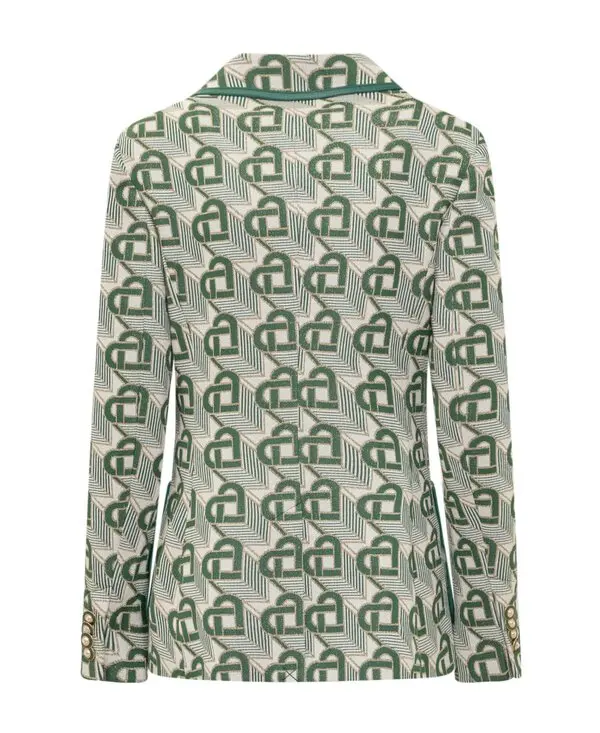 Casablanca Heart Monogram Jacquard Single-breasted Blazer