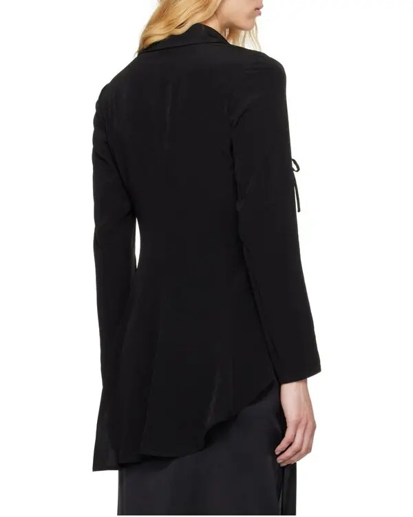 Yohji Yamamoto De Chine Layered Wrap Jacket