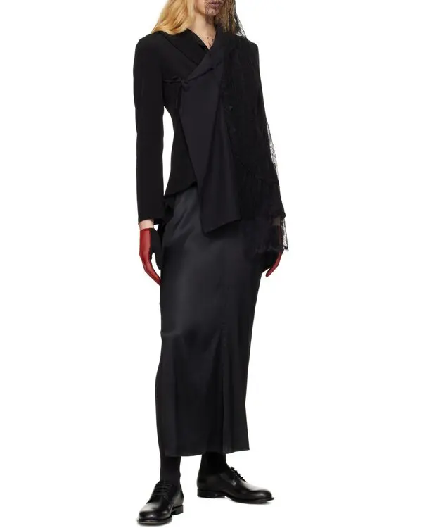 Yohji Yamamoto De Chine Layered Wrap Jacket