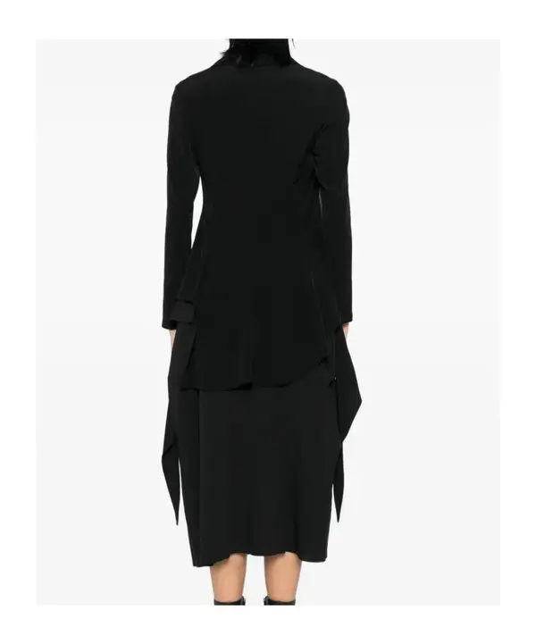 Yohji Yamamoto De Chine Layered Wrap Jacket