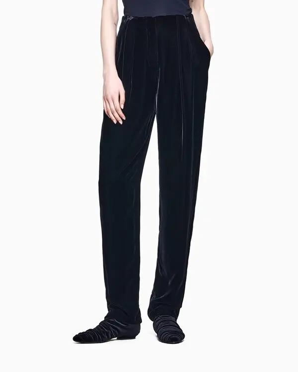 Giorgio Armani Darted Velvet Trousers
