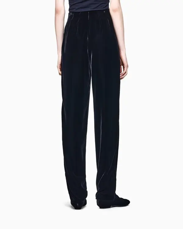 Giorgio Armani Darted Velvet Trousers