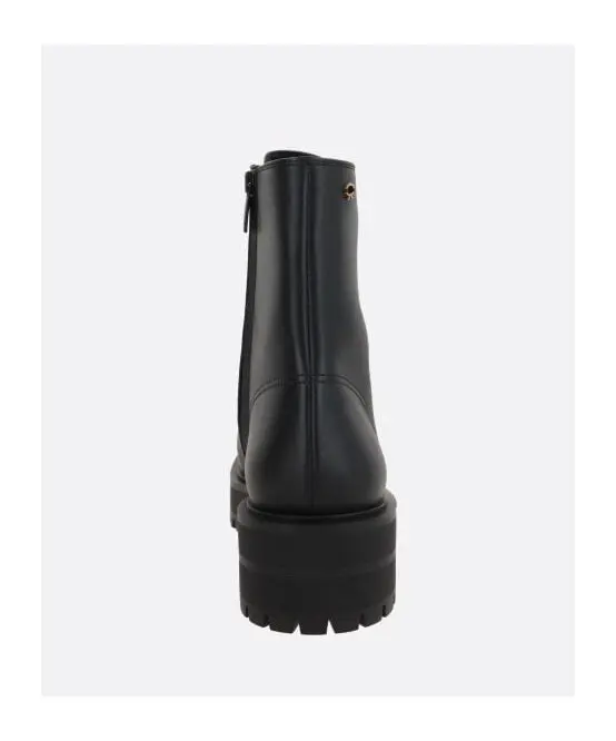 GIANVITO ROSSI Turner Square Toe Lace-up Boots