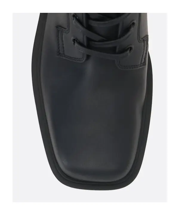 GIANVITO ROSSI Turner Square Toe Lace-up Boots
