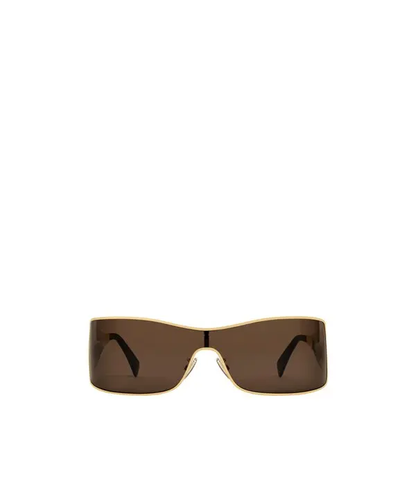 Celine Triomphe Metal Racer Sunglasses In Metal - Brown