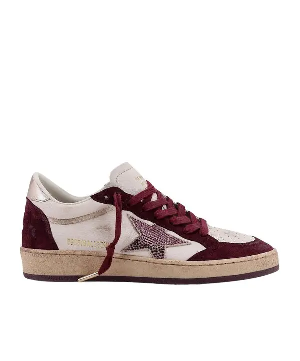 GOLDEN GOOSE Ballstar Lace-up Sneakers - Nude