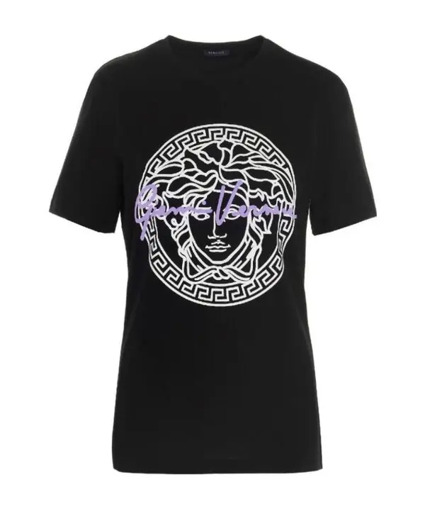 Versace Medusa Motif Logo-print T-shirt