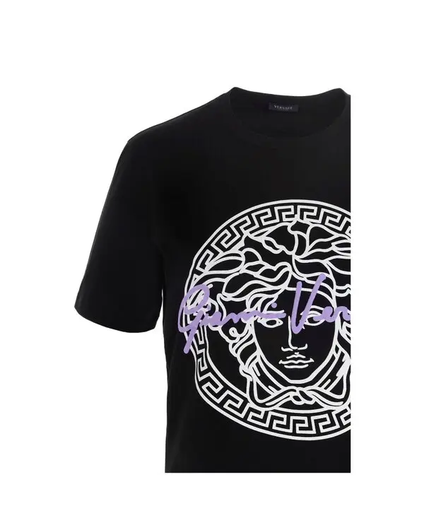 Versace Medusa Motif Logo-print T-shirt