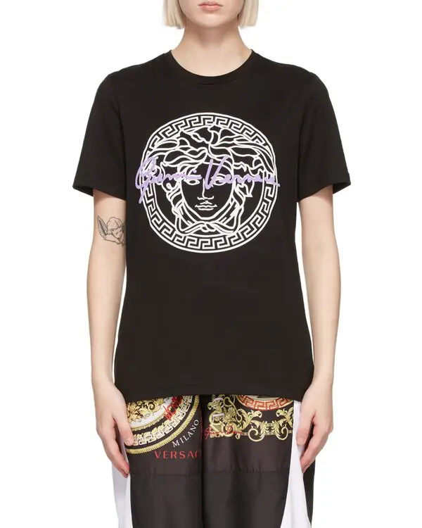 Versace Medusa Motif Logo-print T-shirt
