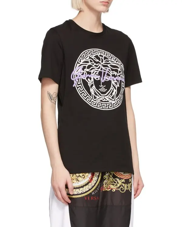 Versace Medusa Motif Logo-print T-shirt