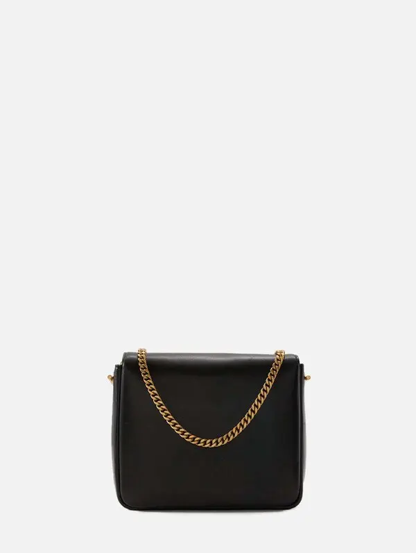 Saint Laurent Kate Logo Plaque Shoulder Bag - Black