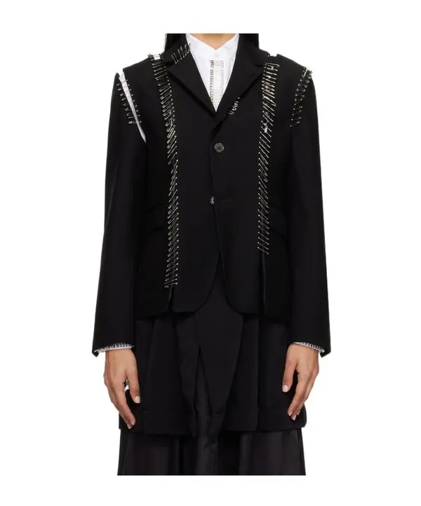 Comme Des Garçons Embellished Blazer