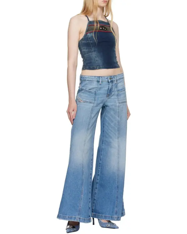DIESEL® D-akiid Flared Jeans - Light Blue