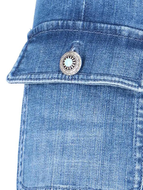 THE SEAFARER Anais Button Pocket Flare Jeans