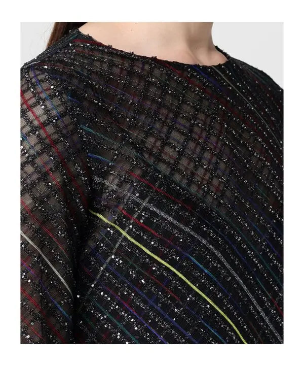 Missoni Long Sleeve Sequin Embellished Maxi Dress
