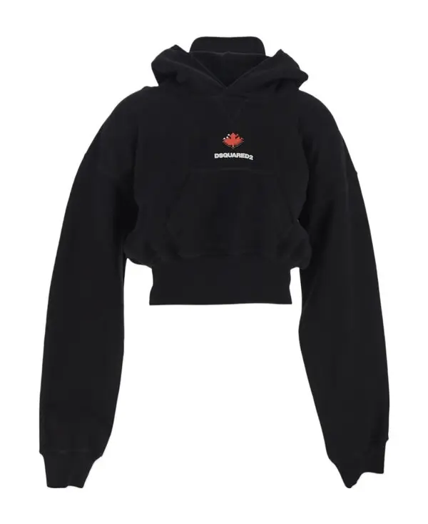 Dsquared2 Logo Cropped Hoodie