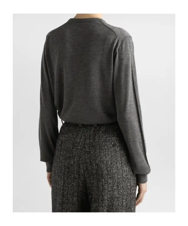 Dolce & Gabbana Crewneck Knit Pullover - Grey