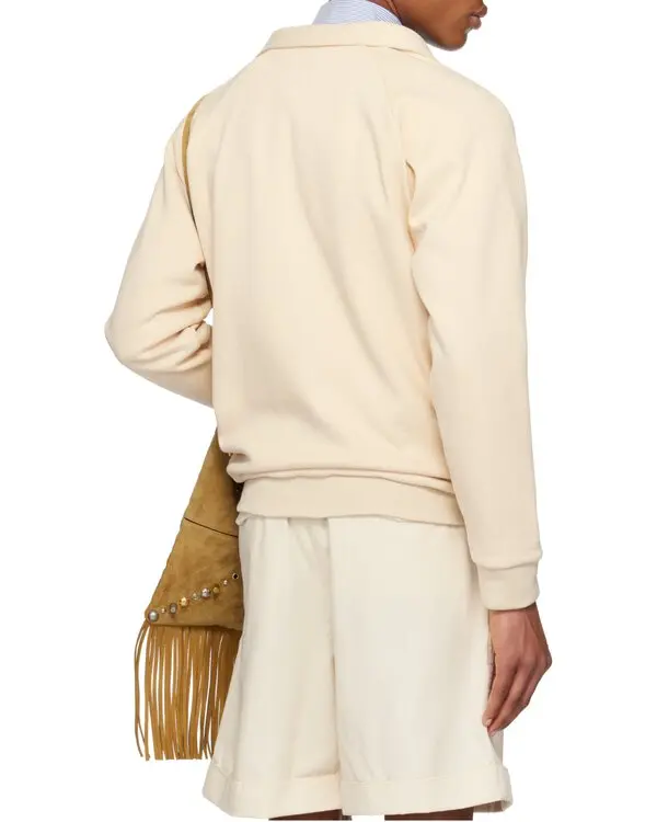 Valentino Garavani Vlogo Signature Button-up Bomber Jacket - Nude