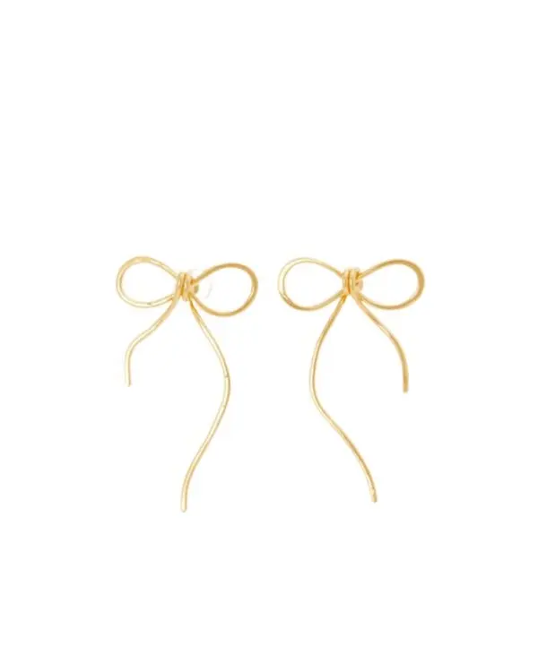 Marni Bow Plaque Earrings With Pearls - Golden