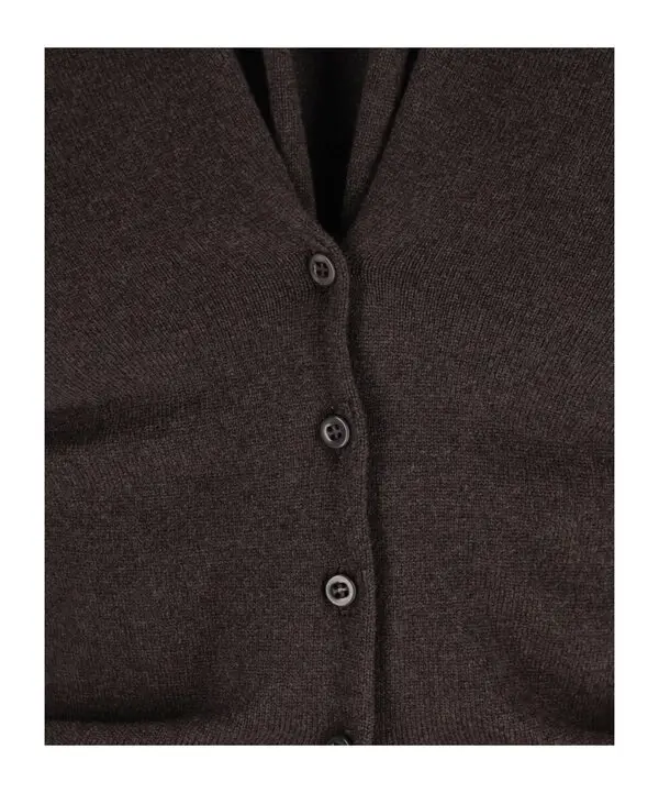 Paloma Wool Long-sleeved Crewneck Jumper With Button Detail - Black