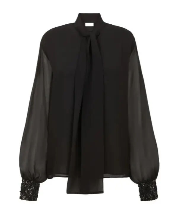 P.a.r.o.s.h Embellished Long Sleeve Blouse