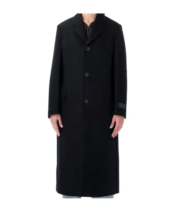 SPORTY  RICH Sporty & Rich Long-sleeved Single-breasted Coat
