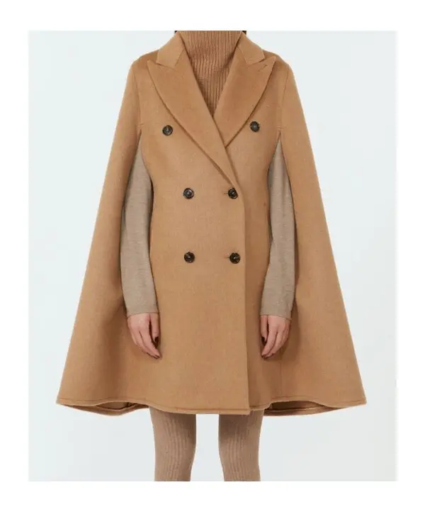 Max Mara Pordoi Draped Double-face Cape