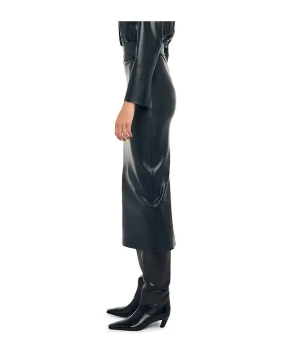 Norma Kamali Straight Midi Skirt