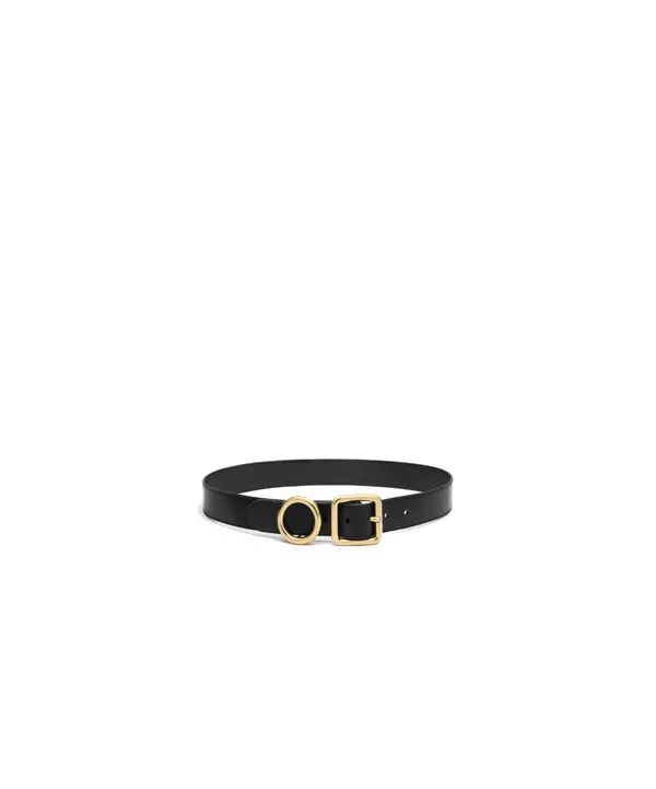 Jacquemus Double Buckle Leather Belt - Black