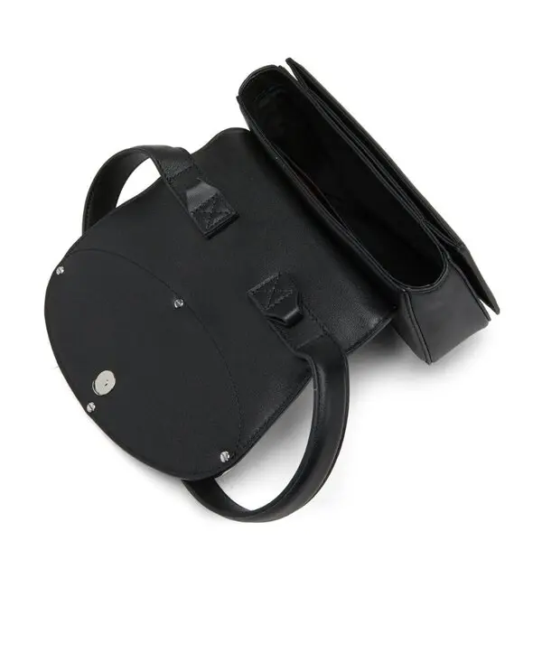 DIESEL® 1dr Logo Plaque Shoulder Bag - Black