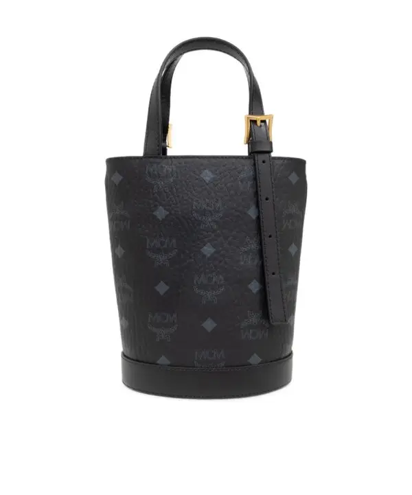 Mcm Logo Printed Shoulder Bag
