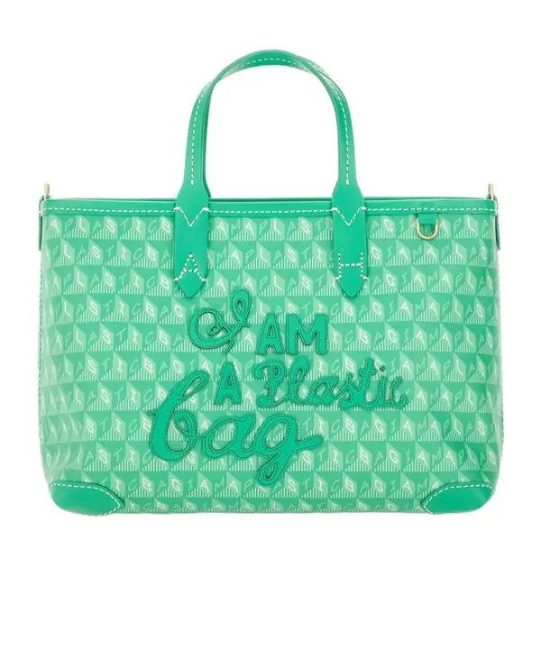 ANYA HINDMARCH Double Handle Shoulder Bag - Green
