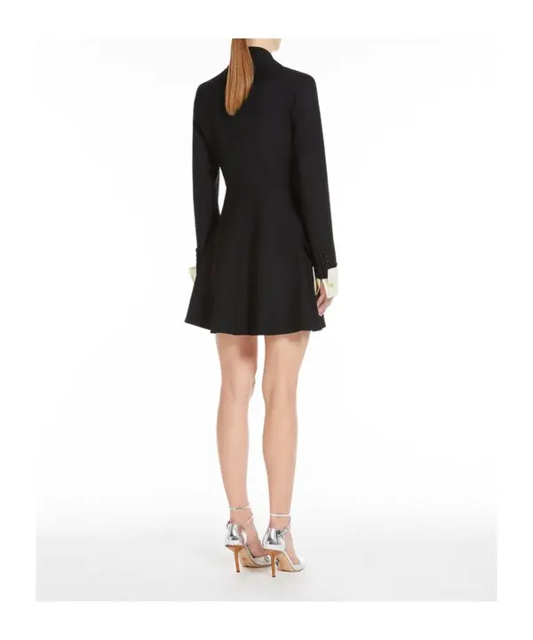 Max Mara Pleated Long-sleeved Blazer Dress