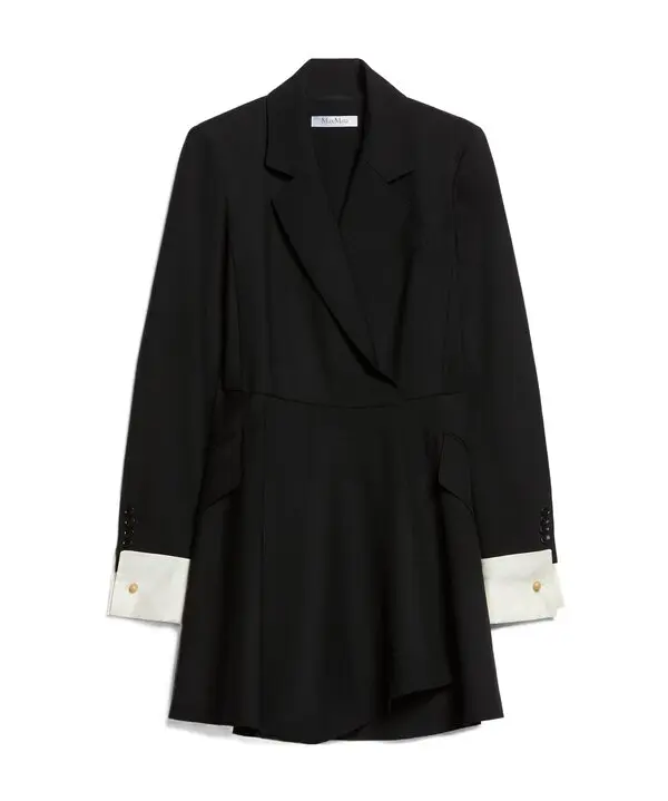 Max Mara Pleated Long-sleeved Blazer Dress