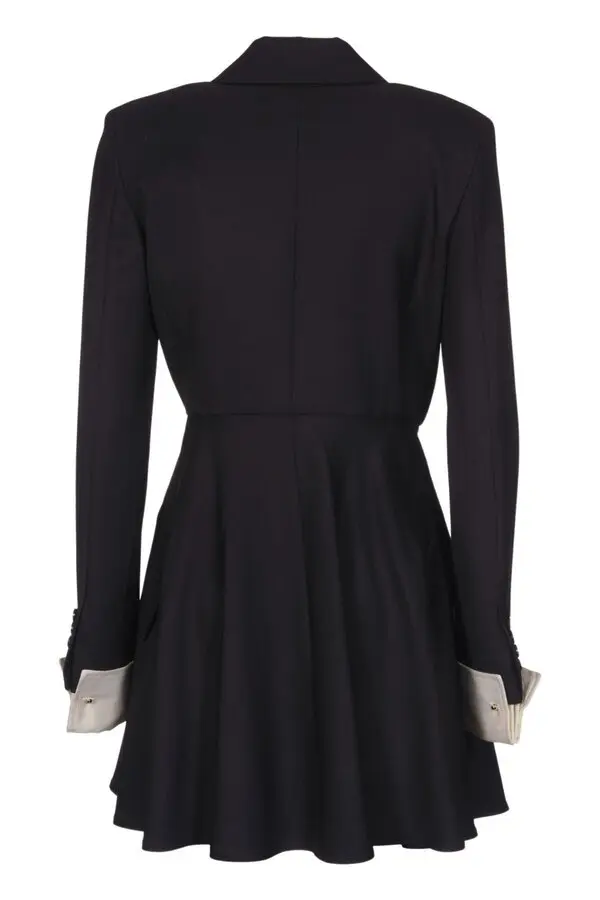 Max Mara Pleated Long-sleeved Blazer Dress
