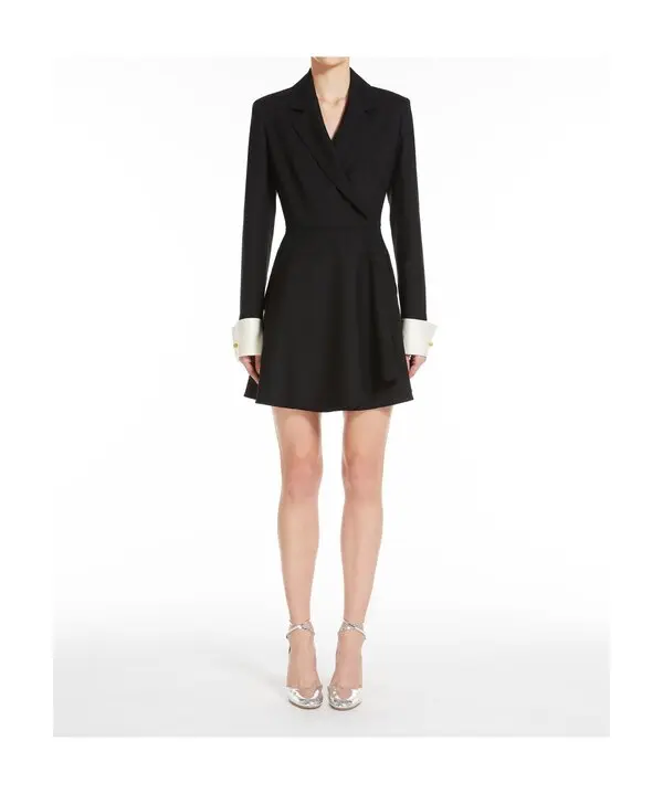 Max Mara Pleated Long-sleeved Blazer Dress