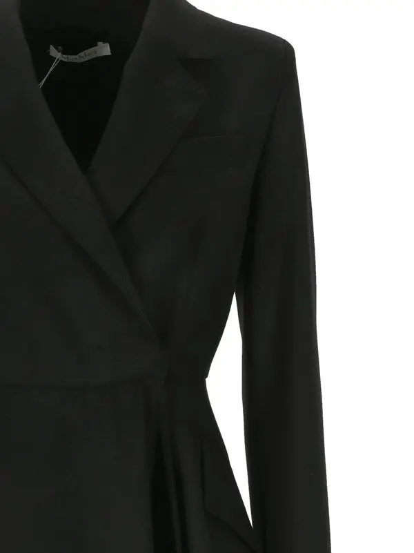 Max Mara Pleated Long-sleeved Blazer Dress