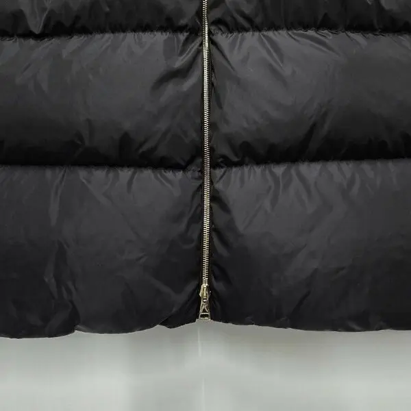 Moncler Briant Hooded Long Down Jacket With Teddy Fleece Collar - Black