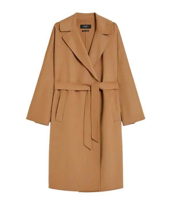 Max Mara Belted Long Coat - Brown