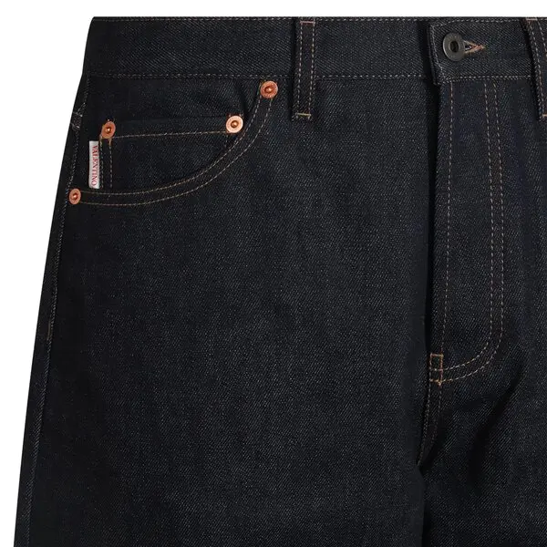 Valentino Garavani Logo Patch Cropped Jeans