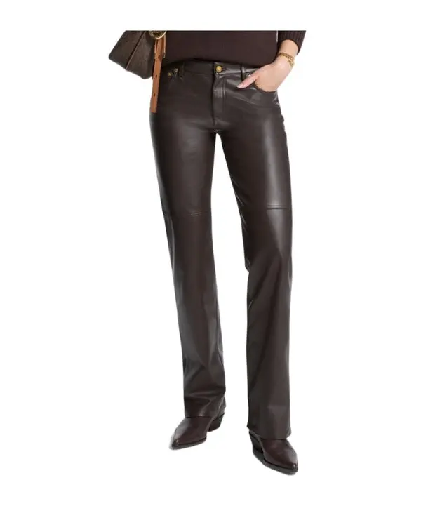 Michael Kors Straight-leg Leather Pants