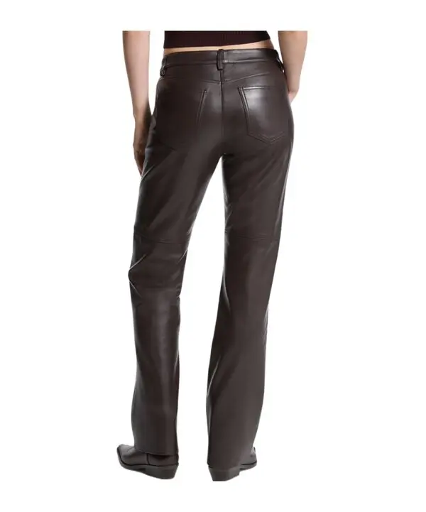 Michael Kors Straight-leg Leather Pants