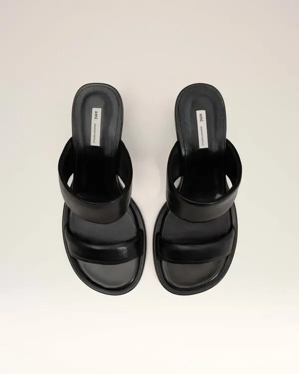Ami Double Strap Heeled Sandals