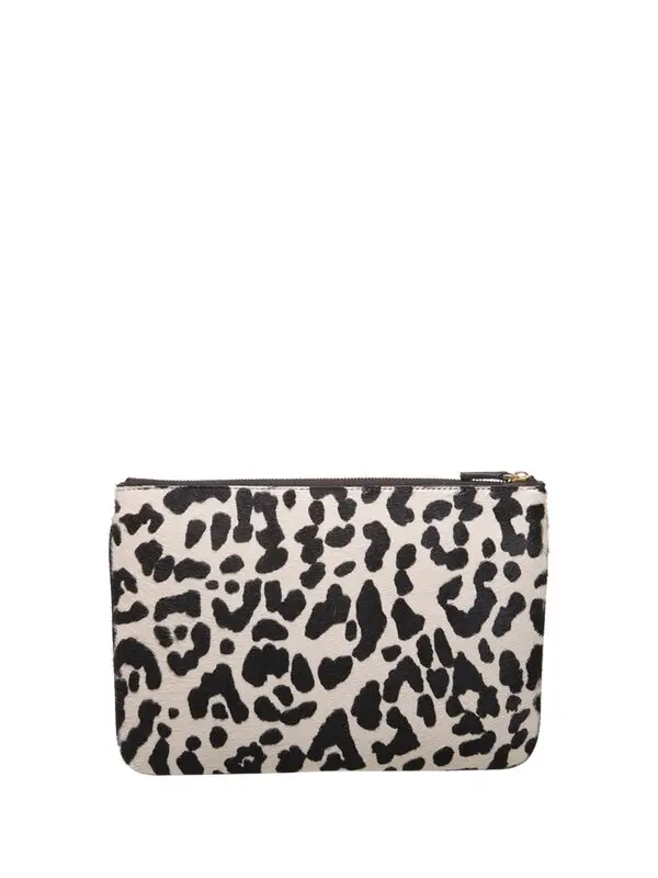 Valentino Garavani Vlogo Leopard-print Clutch Bag