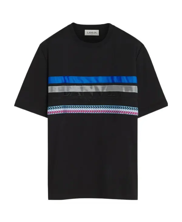 LANVIN Striped Crewneck T-shirt