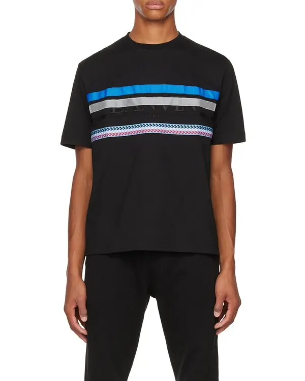 LANVIN Striped Crewneck T-shirt