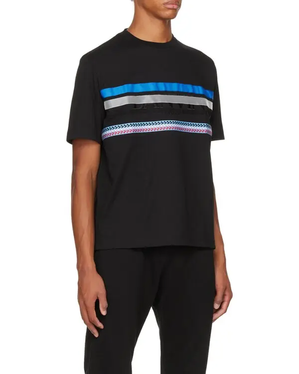 LANVIN Striped Crewneck T-shirt