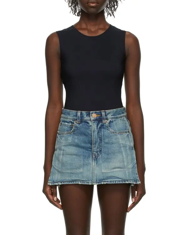 MAISON MARGIELA Sleeveless Bodysuit - Black