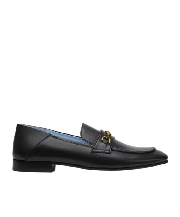 Versace Medusa '95 Round Toe Loafers - Black/gold
